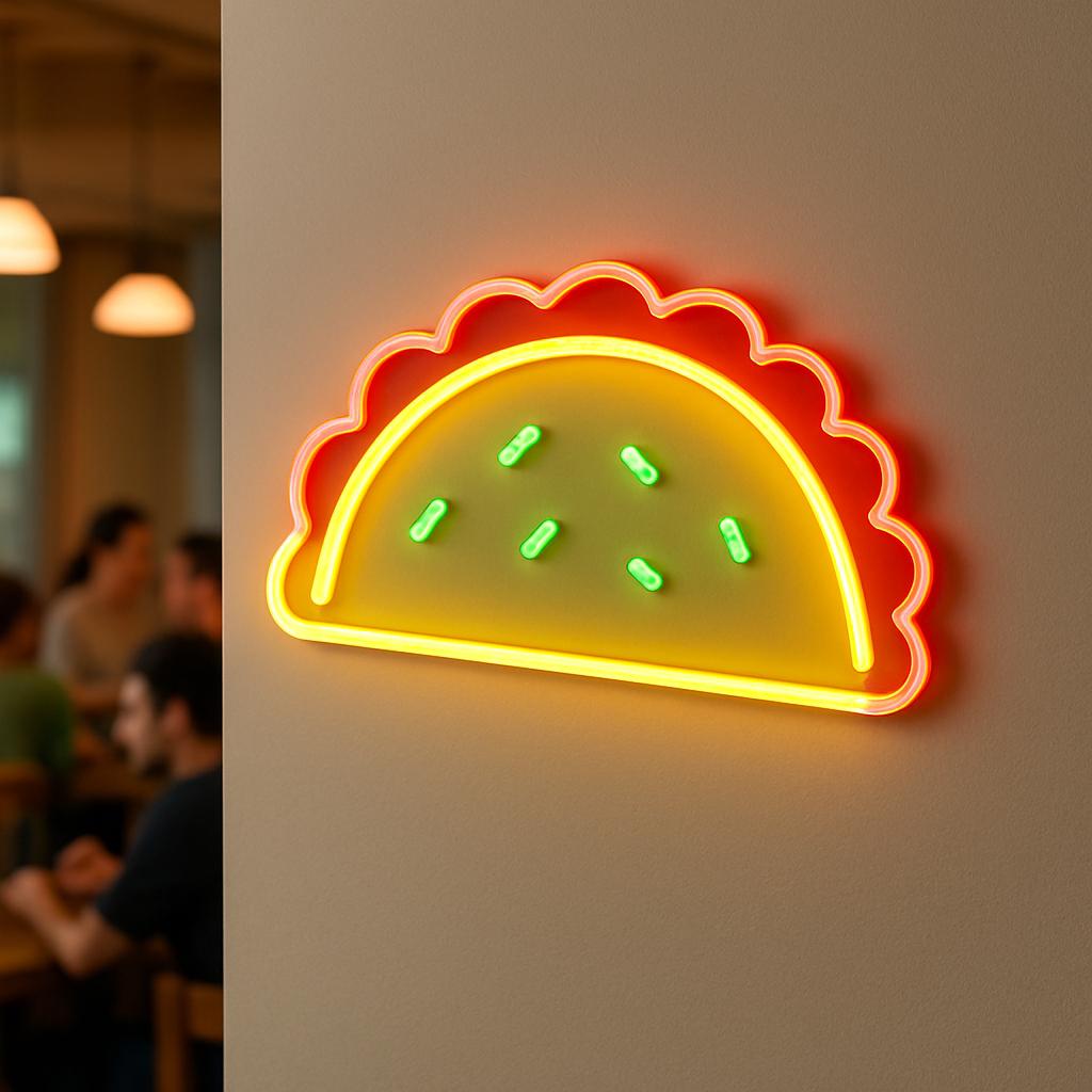 Empanadas Neon Sign. Restaurant Light. Empanadas and Sauce in a Bowl ...