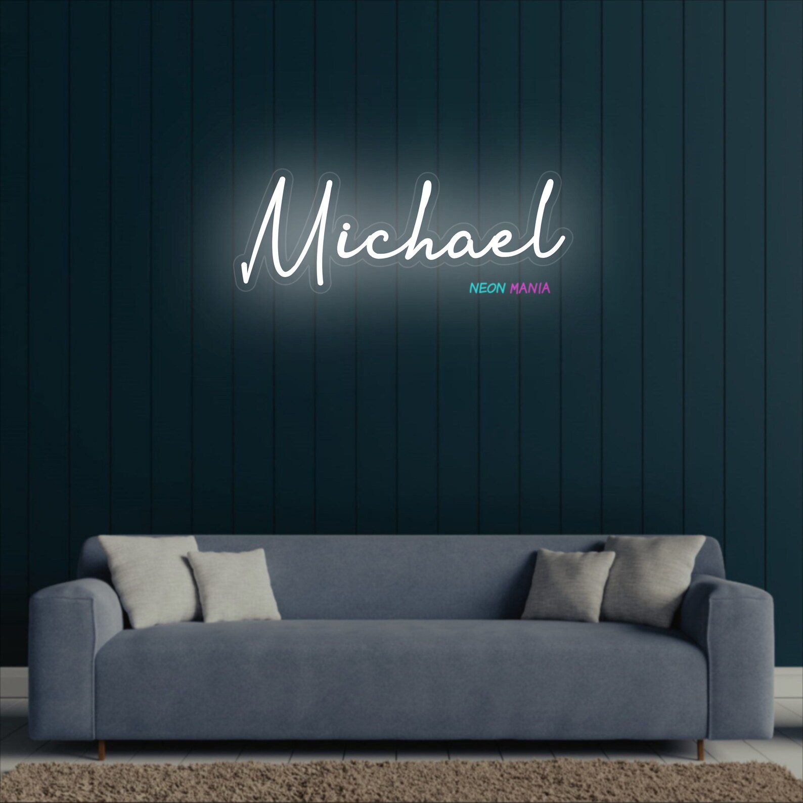Michael Name Neon Sign Michael Led Neon Sign Custom Name | Etsy