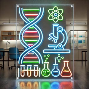Science Laboratory Neon Sign. Medical Lab LED Decor. Reagent, Science ...