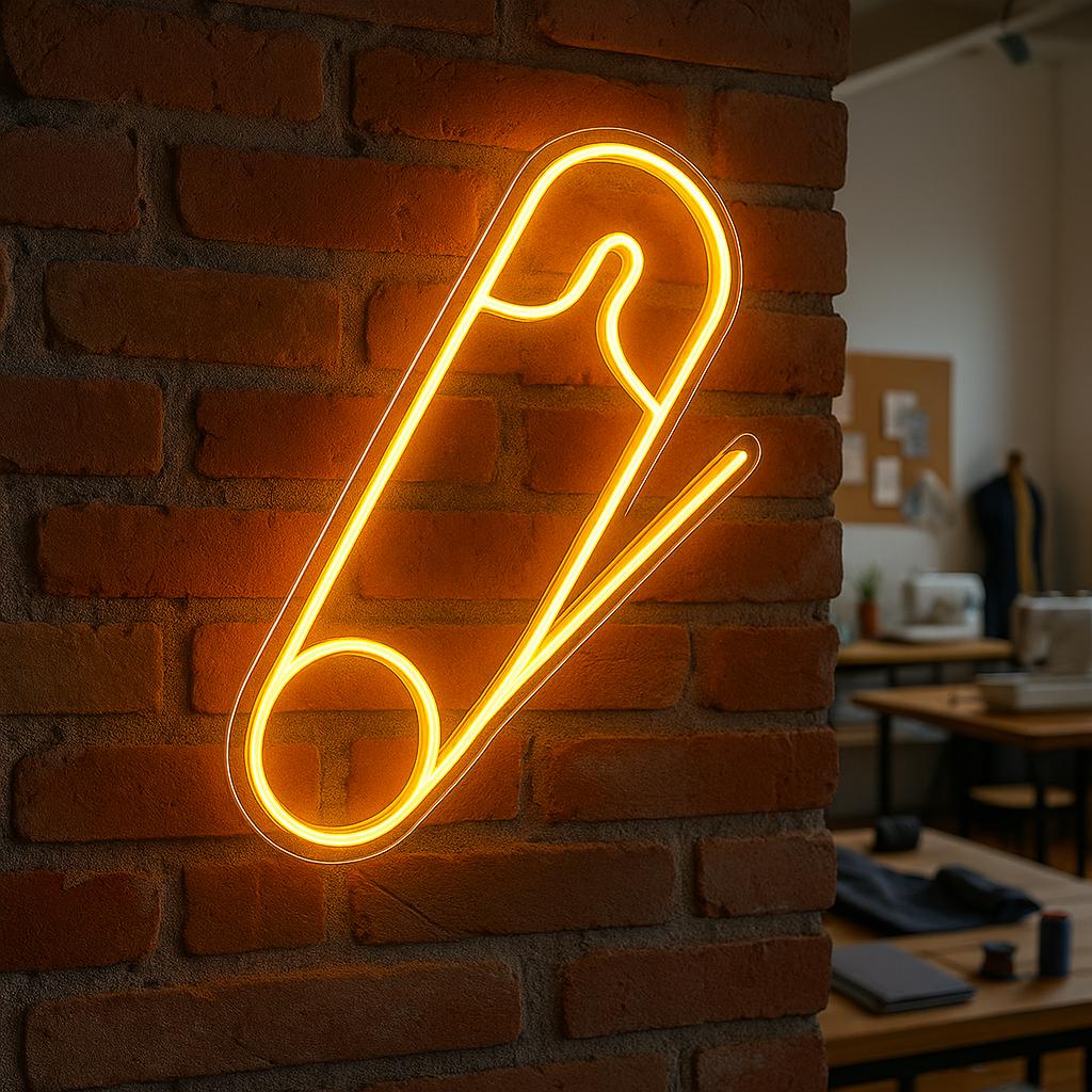 Pin Neon Sign. Pin Neon Decor. Gift Idea for a Seamstress. LED Sewing ...