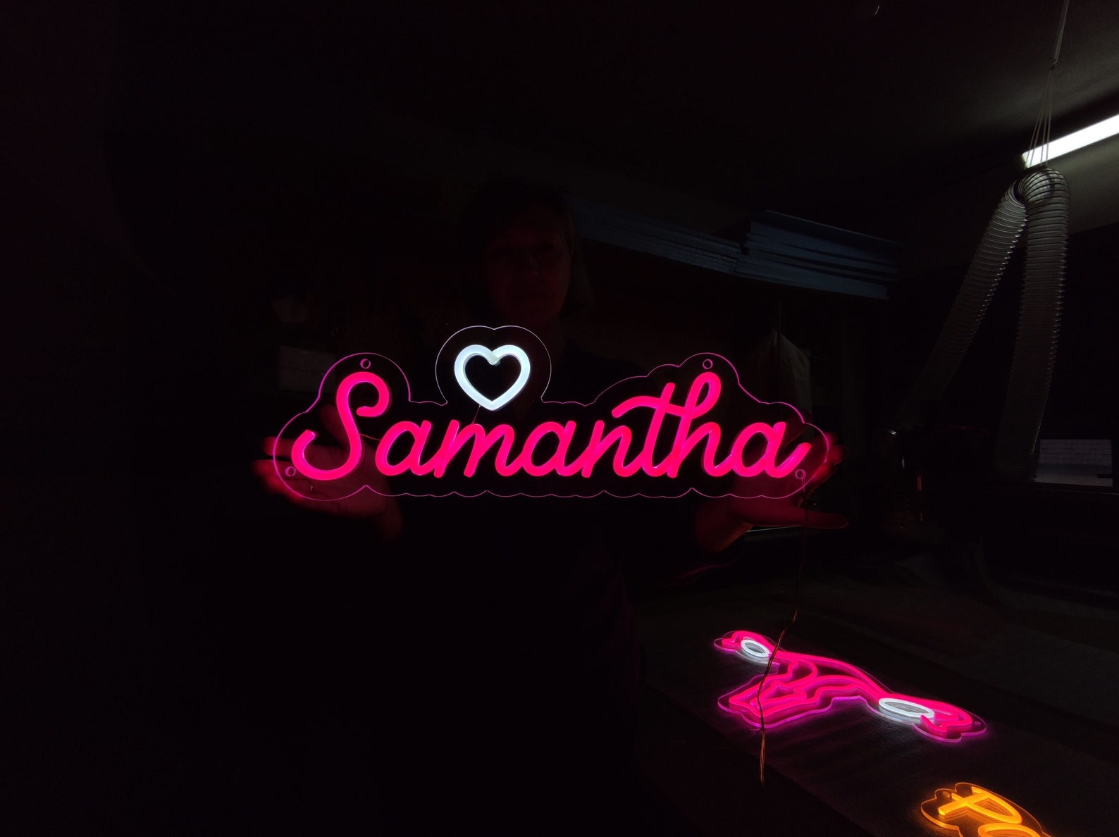 Samantha Name Neon Sign, Samantha Led Neon Sign, Custom Name Neon Sign ...