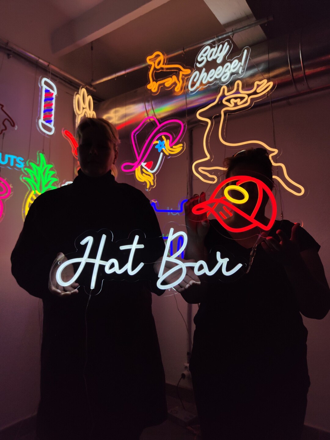 Hat Bar Neon Sign, Custom Bar Led Decor, Cap Light Sign, Custom ...