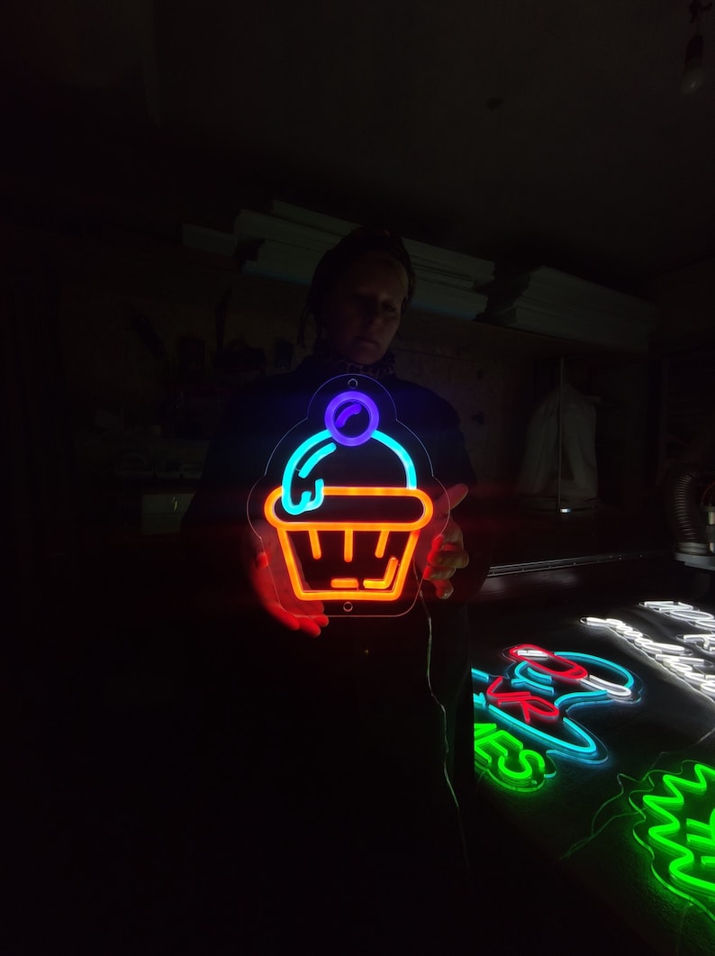 Cake Led Neon Sign Cake Neon Lights Sweet Neon Sign Dessert - Etsy