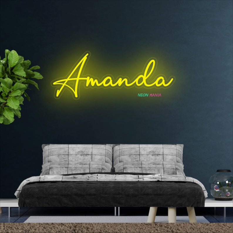 Amanda Name Neon Sign, Amanda Led Neon Sign, Custom Name Neon Sign ...