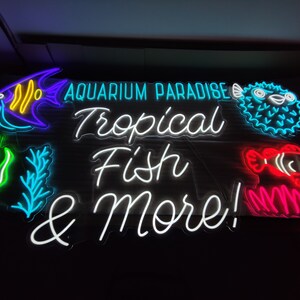 Puffer Fish Neon Sign, Fish Led Sign, Blowfish Light Sign, Fugu Led ...