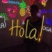 Hola Neon Sign, Hello Sign, Spanish Led Sign, Greeting Neon Light, Wall ...