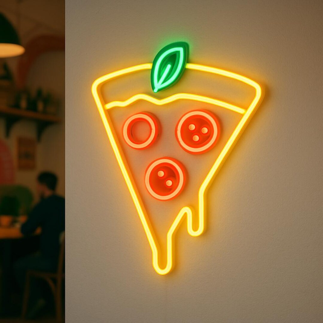 Pizza Margherita Neon Sign. Pizzeria Light. Restaurant Led Sign ...