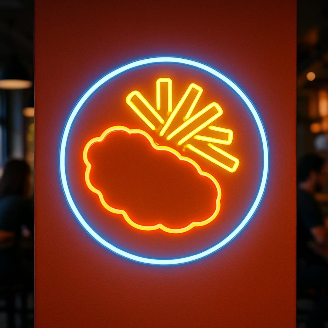 Schnitzel Neon Sign: the Perfect Sign for German Restaurants - Etsy