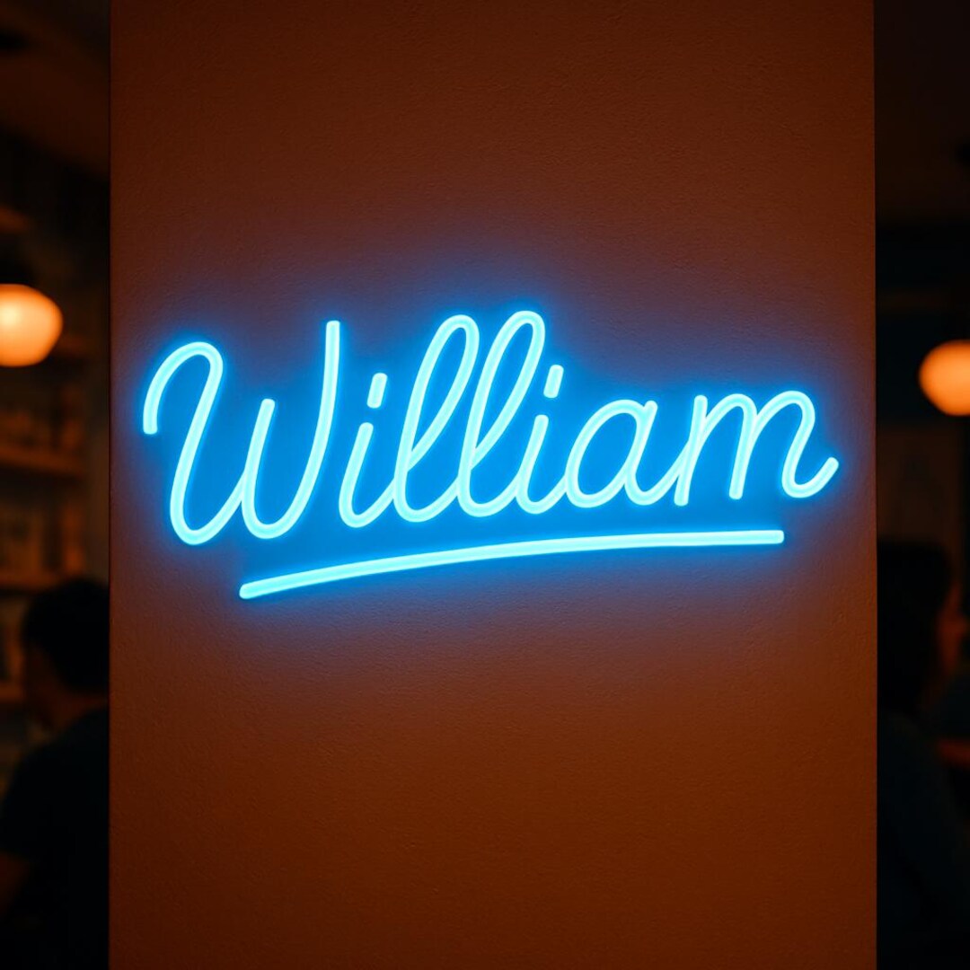 Custom Men's Names Neon Sign. Living Room Led Sign. Name Sign for Son ...