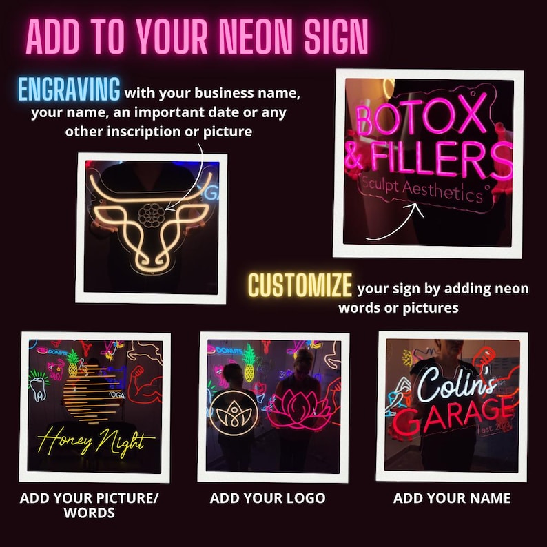Custom Fitness Neon Sign. Yoga, Aerobics, Zumba, Body Combat ...