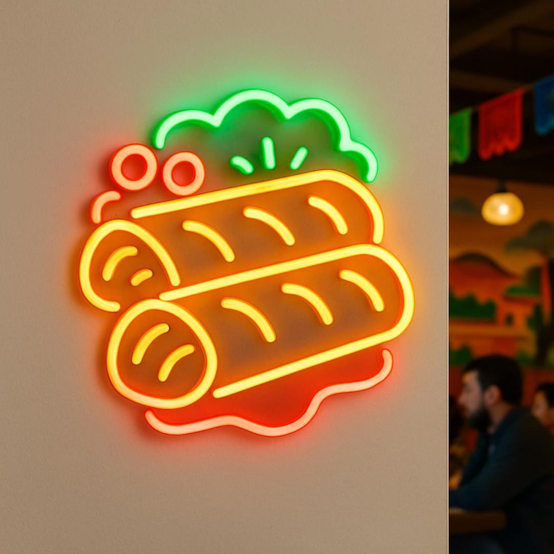 Enchiladas Neon Sign. Restaurant Light. Food Courts Led Sign. Gift Idea ...