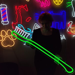 Toothbrush Neon Sign, Teeth Cleaning Led Neon, Dentist Led Light ...