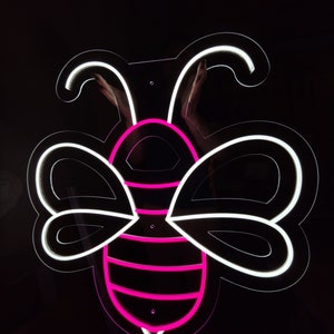 Bee Neon Sign, Bee Led Neon Light, Api Honeybee Led Night Light Sign for Home Decor Beekeeping ...