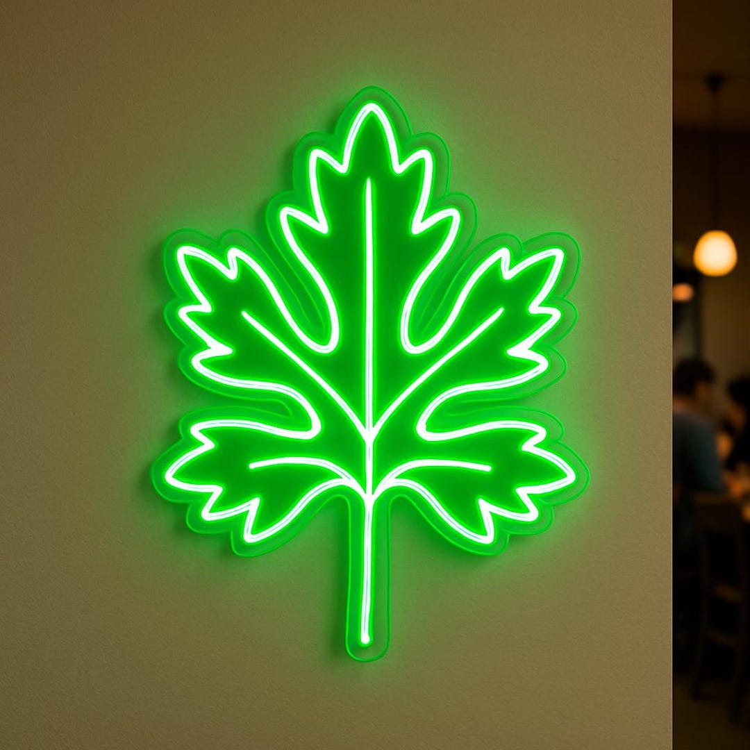 Parsley LED Neon Sign. Garden Parsley Led Sign. Neon Decor for ...