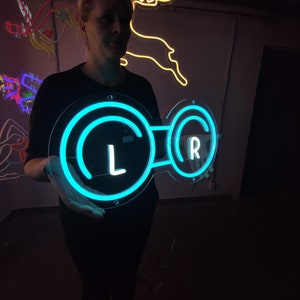 Eyeglasses for Vision Testing Neon Sign, Vision Led Neon, Eyeglasses ...
