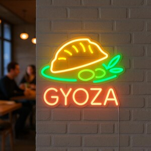 Gyoza Neon Sign. Japanese Cuisine LED Decor. Restaurant Neon Decor. - Etsy