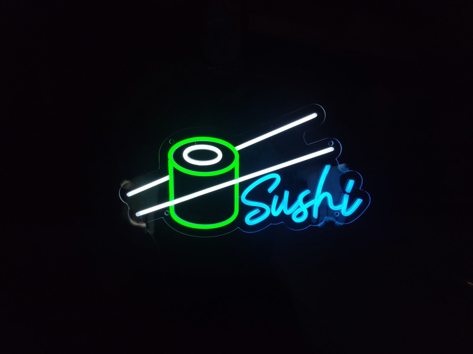 Sushi Neon Sign Sushi Roll Set Neon Lights Japanese - Etsy
