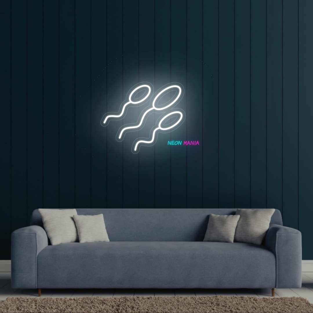 Spermatozoon Neon Sign, Biology Led Light, Sperm Neon Light, Fertility ...