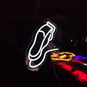 Beard Trimmer Neon Sign, Barbershop Led Neon, Barber Salon Led Light ...