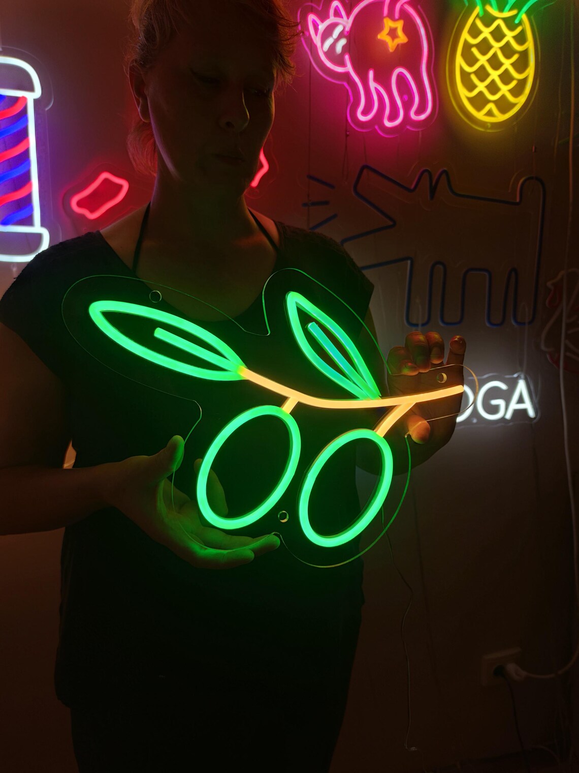 Olive Neon Sign: Light up Your Cafe. Olive Leaf Branch Led Neon. - Etsy