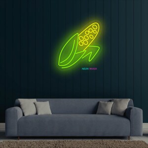Corn Neon Sign, Vegetables Neon Light, Plant Corn Led Light, Custom ...