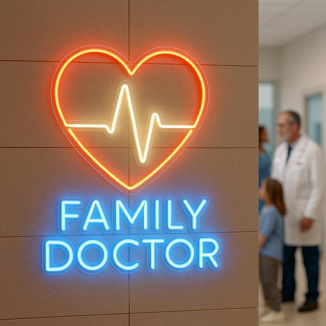 Therapist Neon Decor. Family Doctor LED Decor. Medical Neon Sign ...