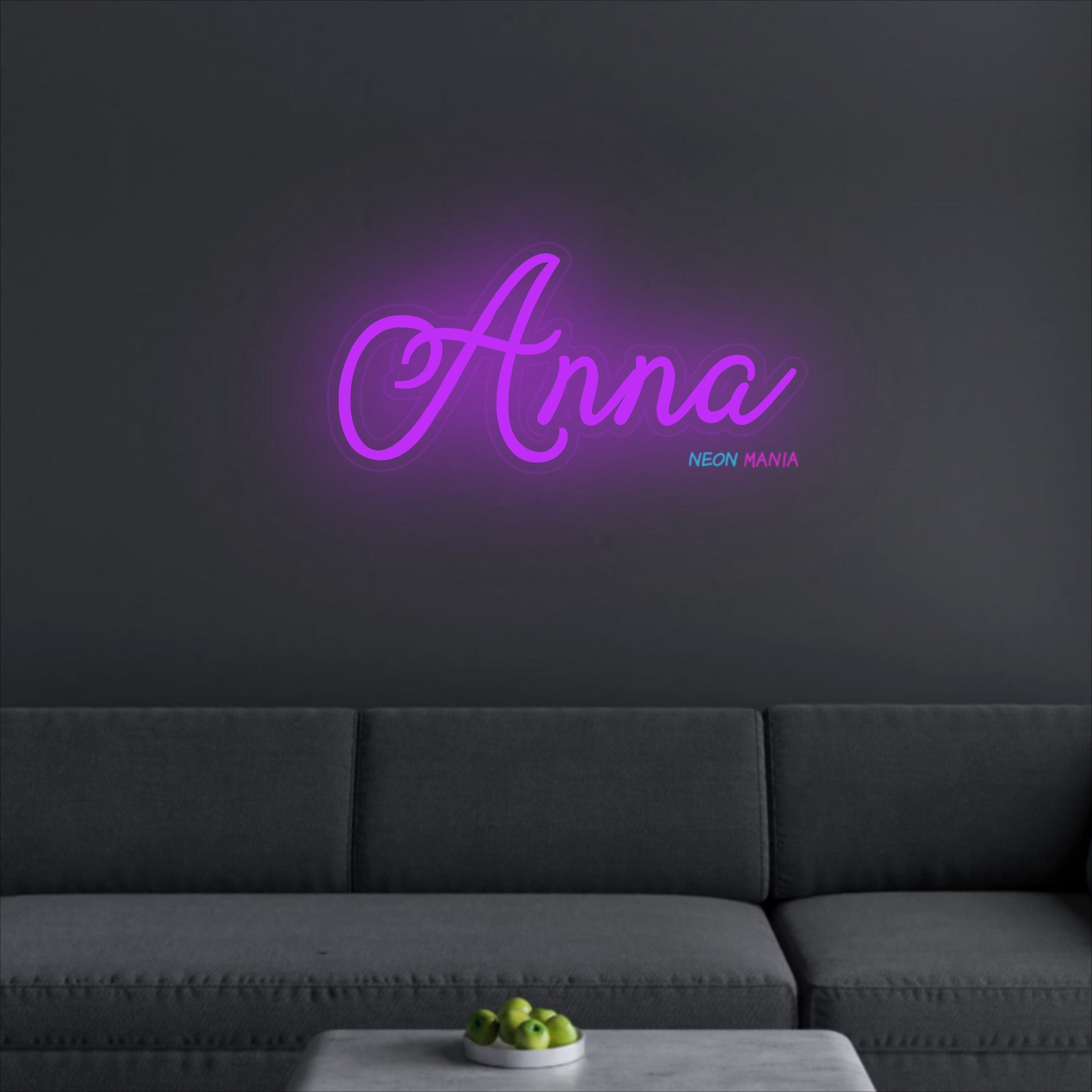 Anna Name Neon Sign Anna Led Neon Sign Custom Name Neon | Etsy