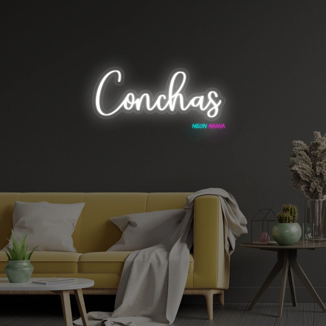 Conchas Neon Sign: Light up Your Bakery. Cookies Led Sign - Etsy
