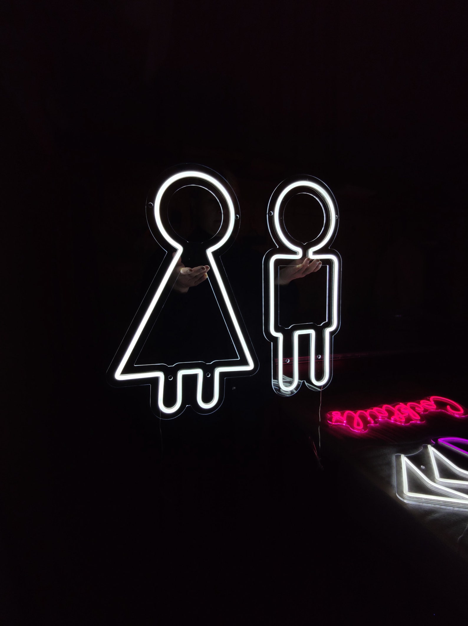 Toilet Neon Sign WC Signs Led Neon Custom Toilet Symbol Led - Etsy