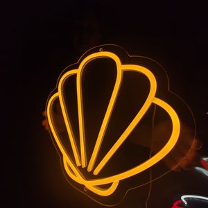 Sea Shell Neon Sign, Mollusk Shell Led Light for Your Home Decor ...