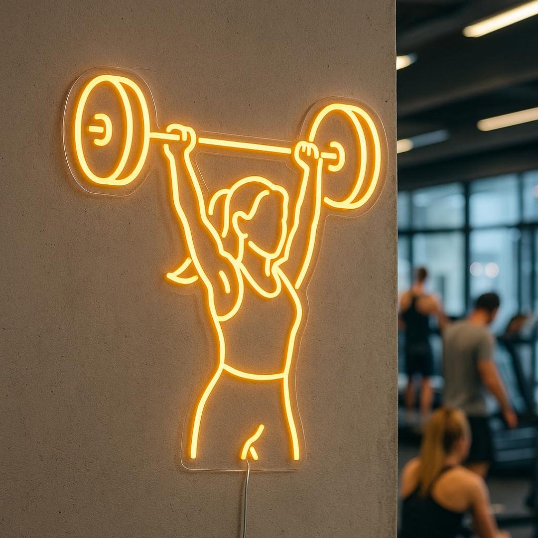 Physical Exercises Neon Sign. Physical Education Led Sign. Sports ...