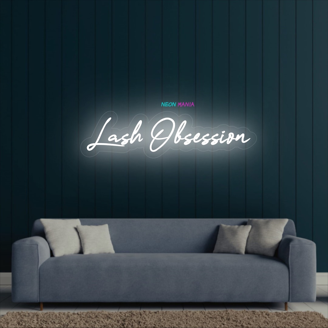 Lash Obsession Led Neon Sign, Lash Obsession Neon Sign, Lash Obsession ...