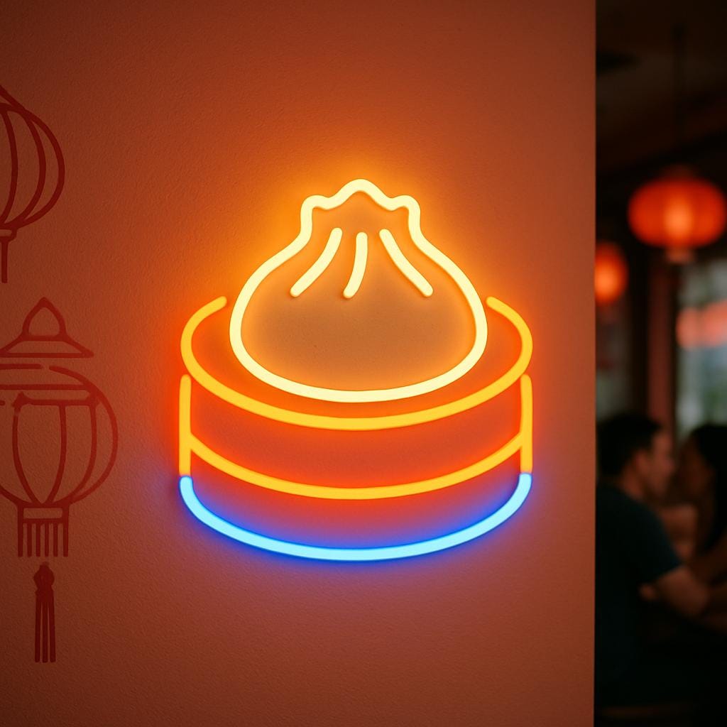 Dim Sum Neon Sign, Baozi Led Sign, Pao-tsih Led Light, Bao Light Sign ...