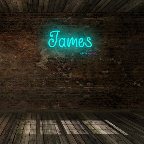 James Neon Sign James Led Neon Sign James Bespoke Neon Sign | Etsy