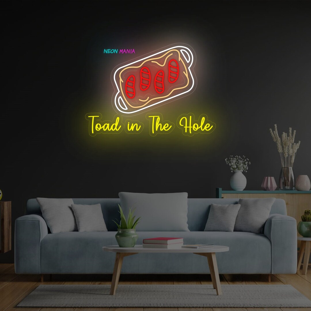 Toad in the Hole Neon Sign: Light up Your Restaurant. Sausage Toad Led ...