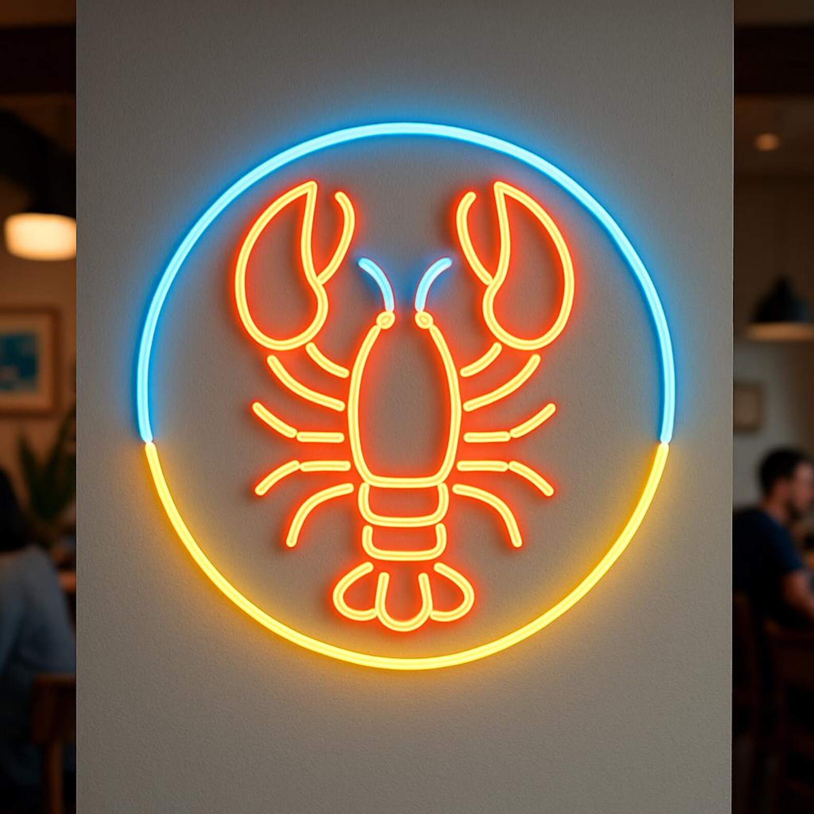 Lobster Neon Sign. Restaurant Light. Seafood Led Sign. Gift Idea for ...