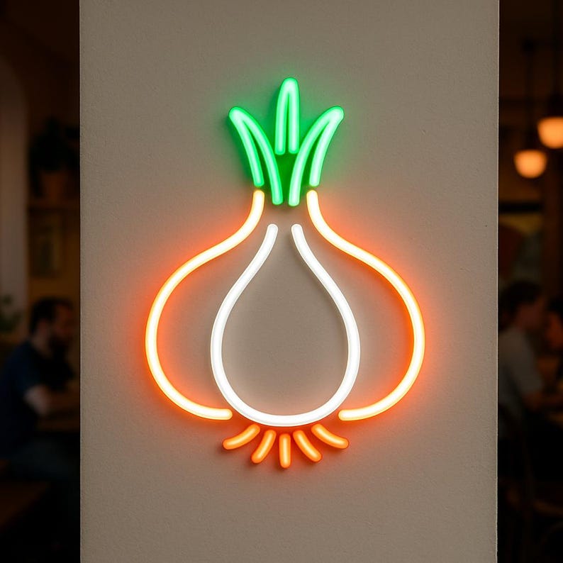 Garlic Neon Sign. Ranch Light. Restaurant Led Sign. Aromatic Vegetable ...