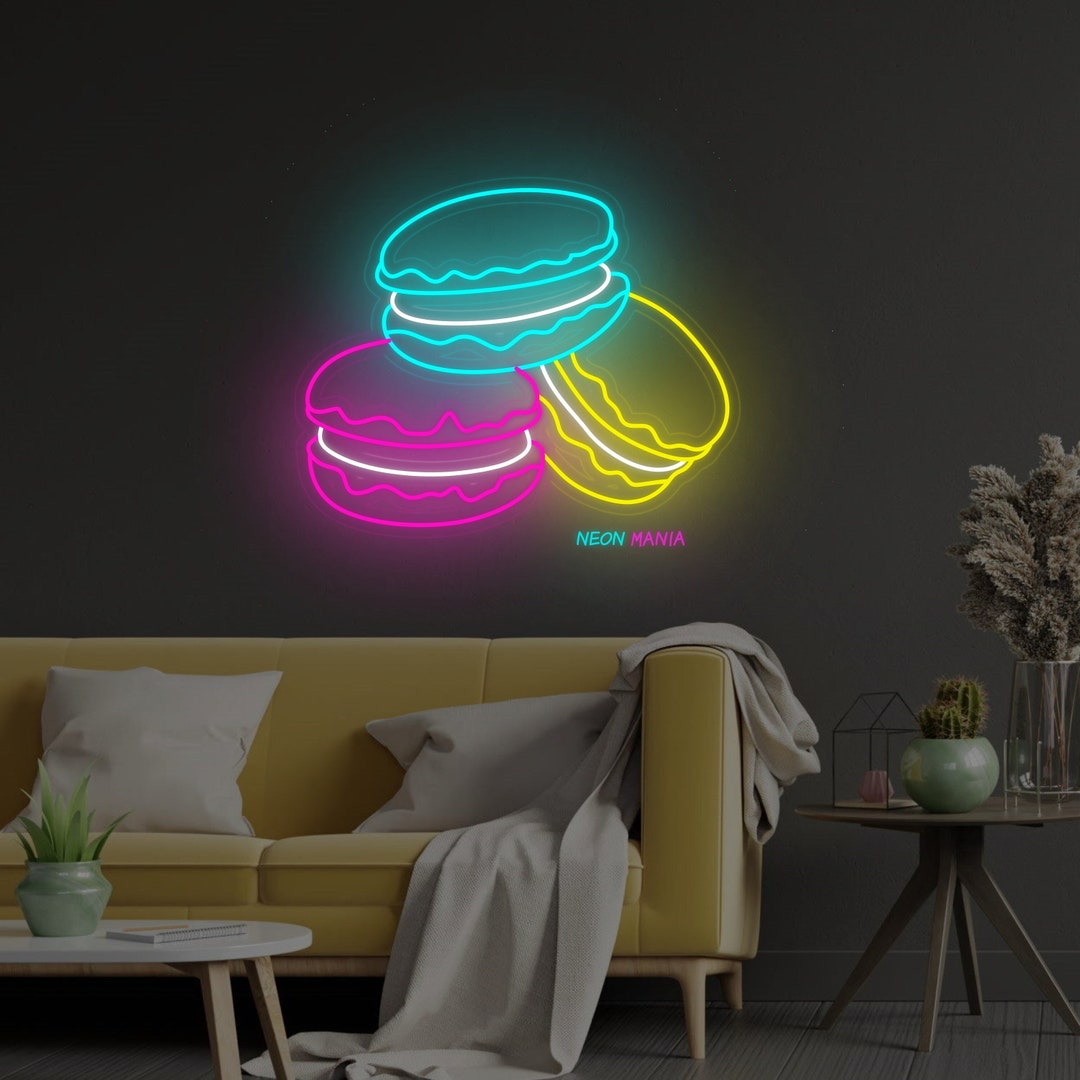 Macarons Neon Sign: Light up Your Sweet Shop. Bakery Decor - Etsy