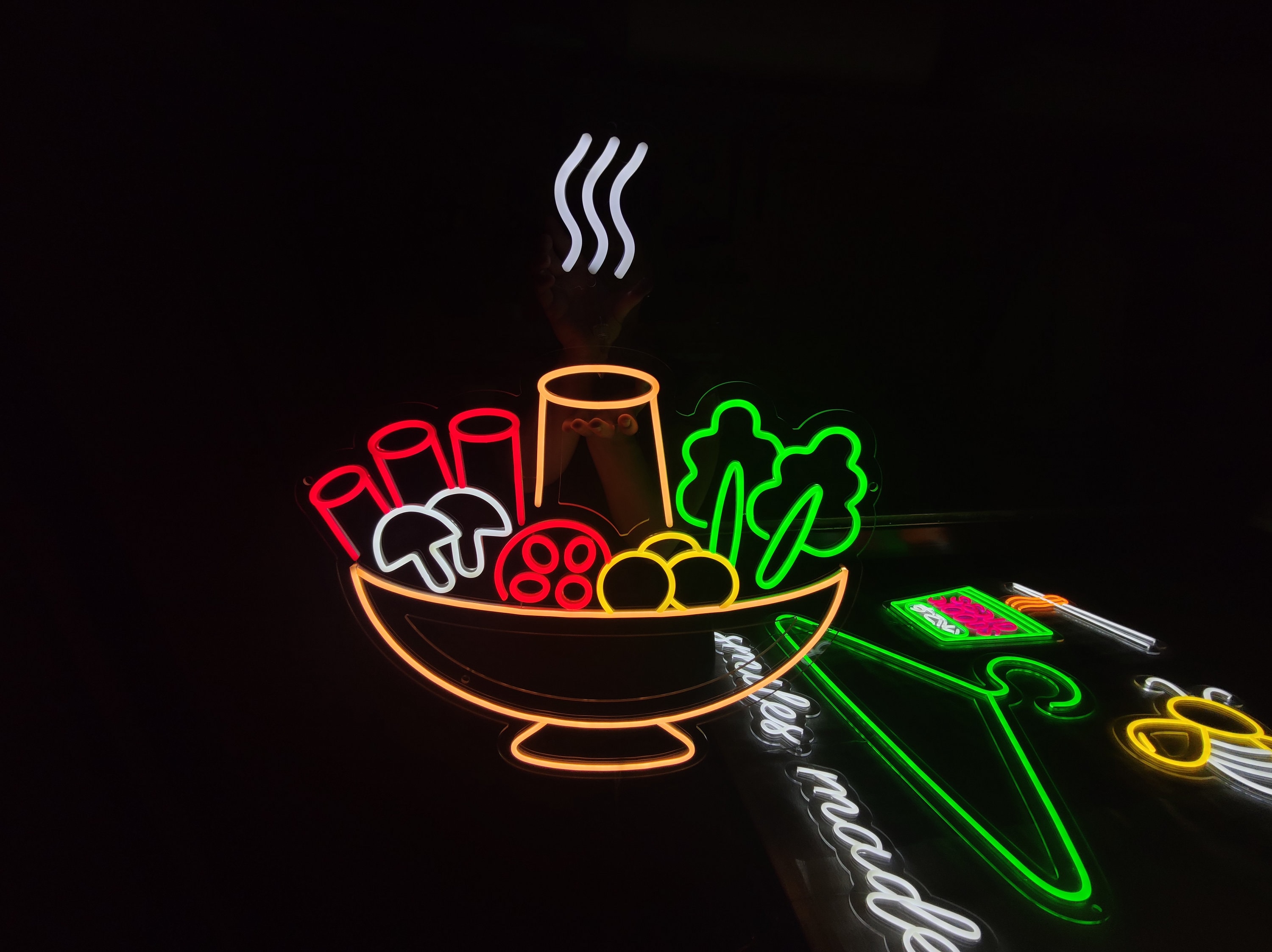 Hotpot Neon Sign, Chinese Food Led Sign, Chaffy Dish Led Light, Custom ...