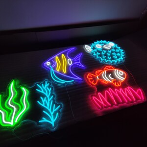Lionfish Neon Sign: Light up Your Ocean Paradise With Fish - Etsy