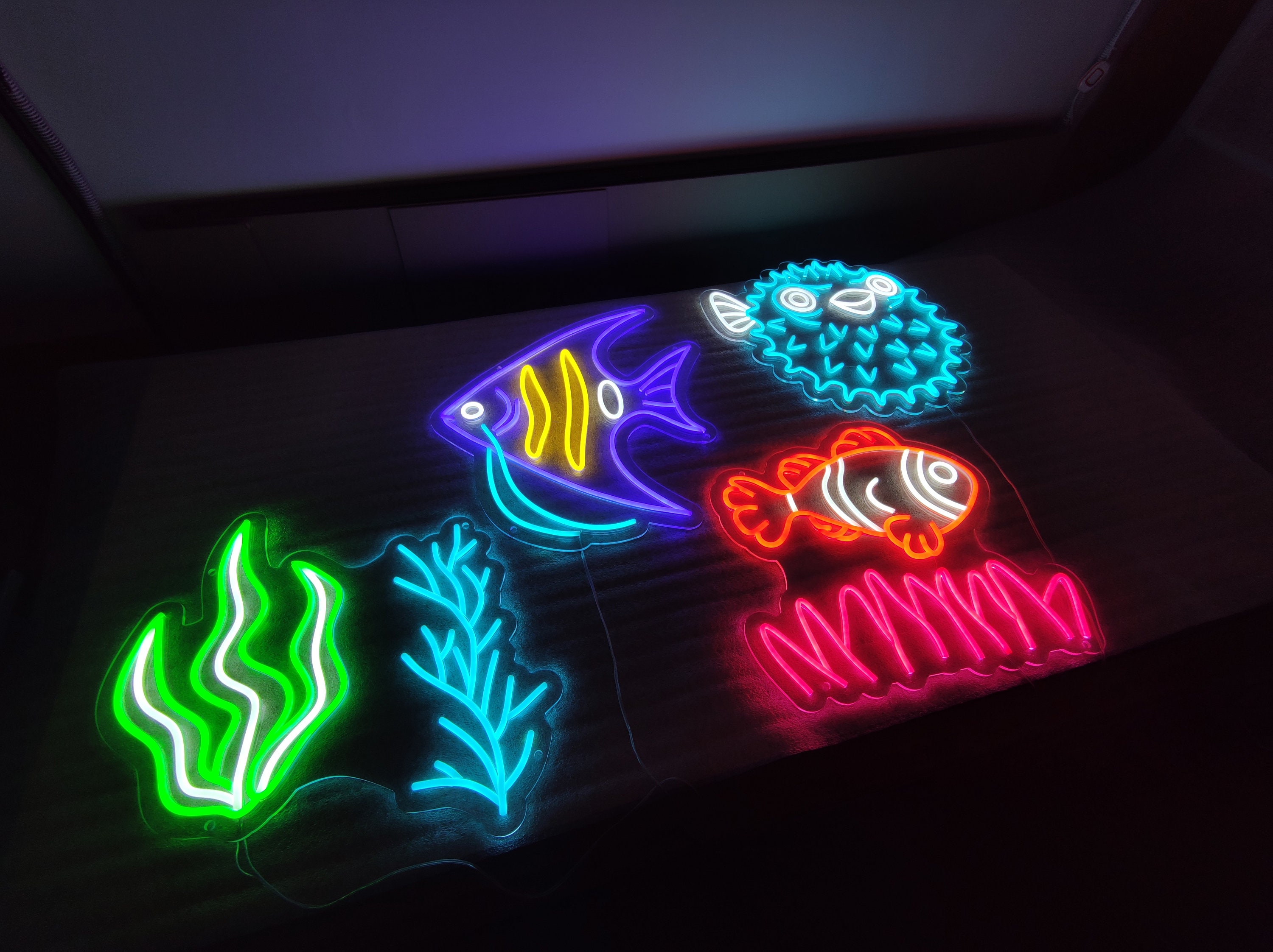 Lionfish Neon Sign: Light up Your Ocean Paradise With Fish - Etsy