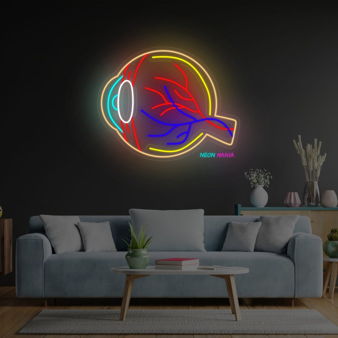 Human Eye Anatomy Neon Sign: Light up Your Ophthalmologist's Office ...