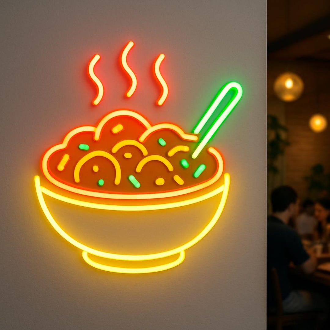 Indian Restaurant Neon Sign. Food Led Sign. Restaurant Neon Decor ...