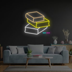 Books Neon Sign: Light up Your Home Library - Etsy UK
