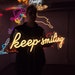 Keep Smiling Neon Sign, Medicine Led Light, Dentist Neon Light Wall ...