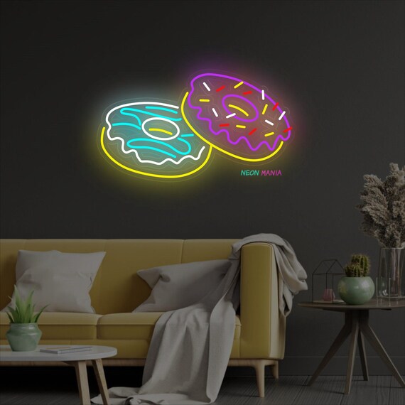 Donuts Neon Sign Sweet Neon Light Bakery Led Light Custom | Etsy