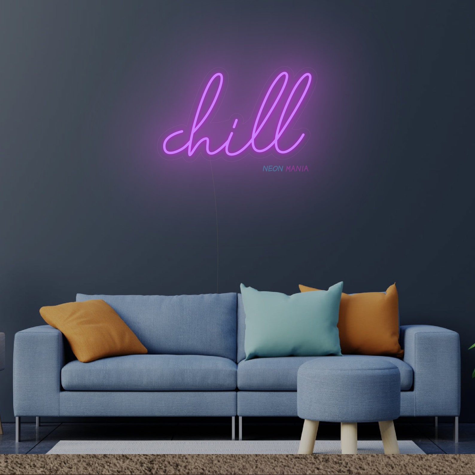 Chill Neon Wall Sign LED Neon Light Bedroom Home Decor | Etsy