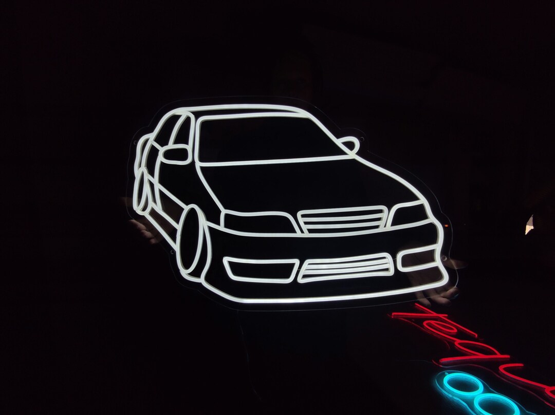 Car Neon Sign, Custom Car Led Light up for Bedroom Bar Garage Carpark ...
