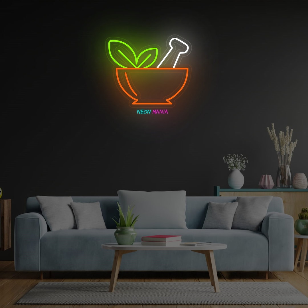 Mortar and Pestle Neon Sign: Light up Your Compounding Pharmacy ...