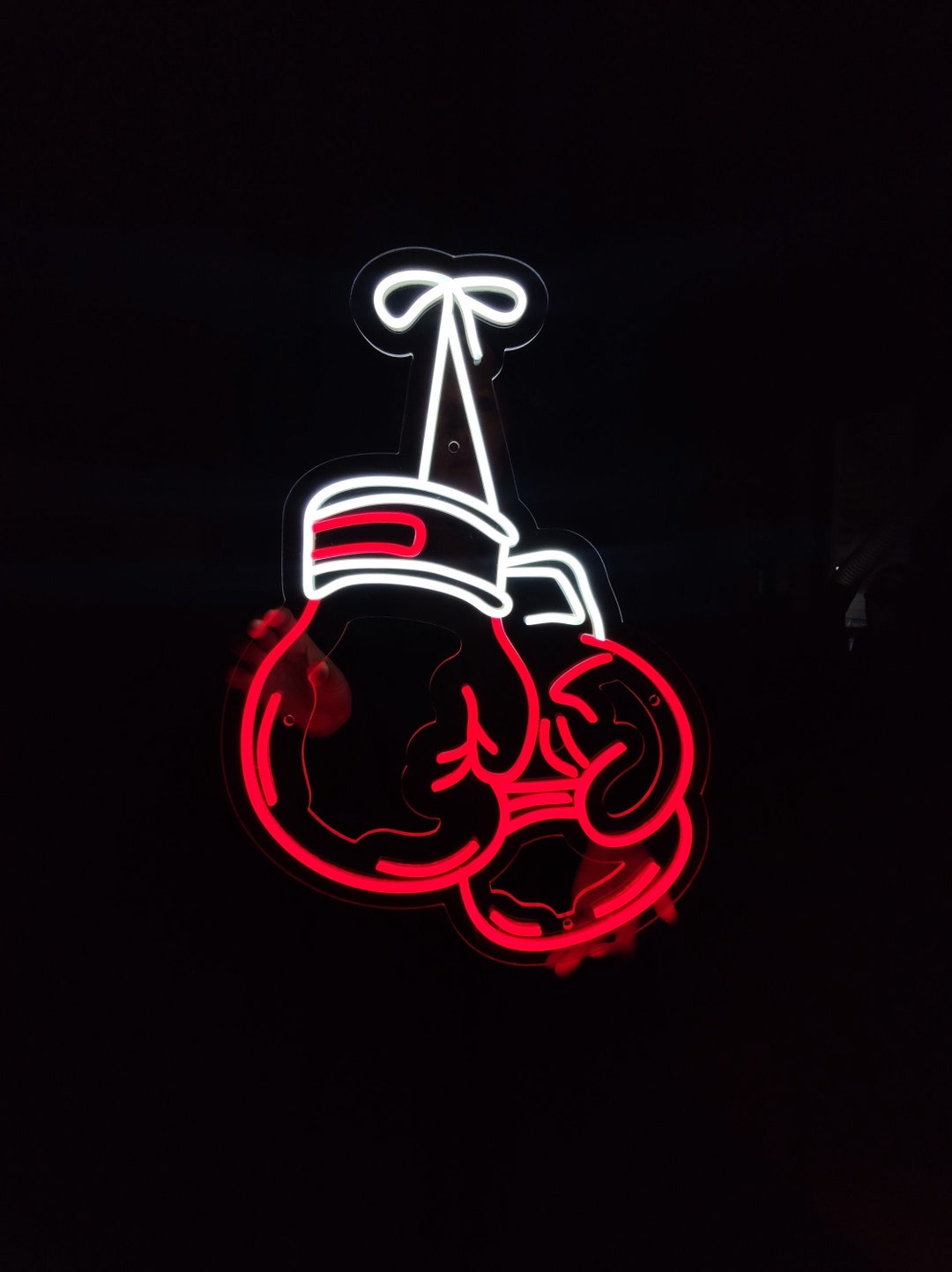 Boxing Gloves Neon Sign, Mitt Led Sign, Mitten Led Light, Custom Neon ...